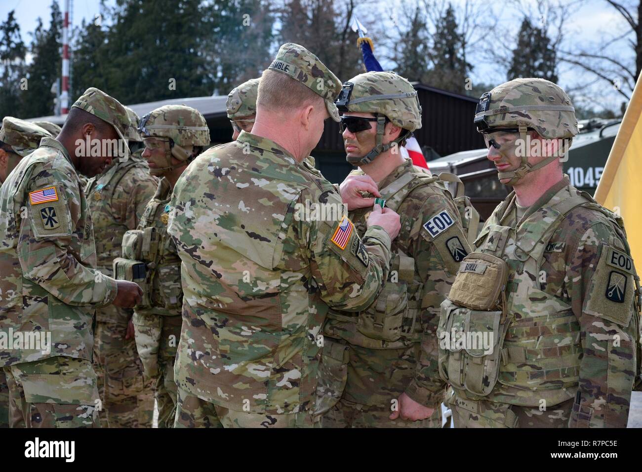 U.S. soldier, assigned to the 16th Special Troops Battialion, 16th ...