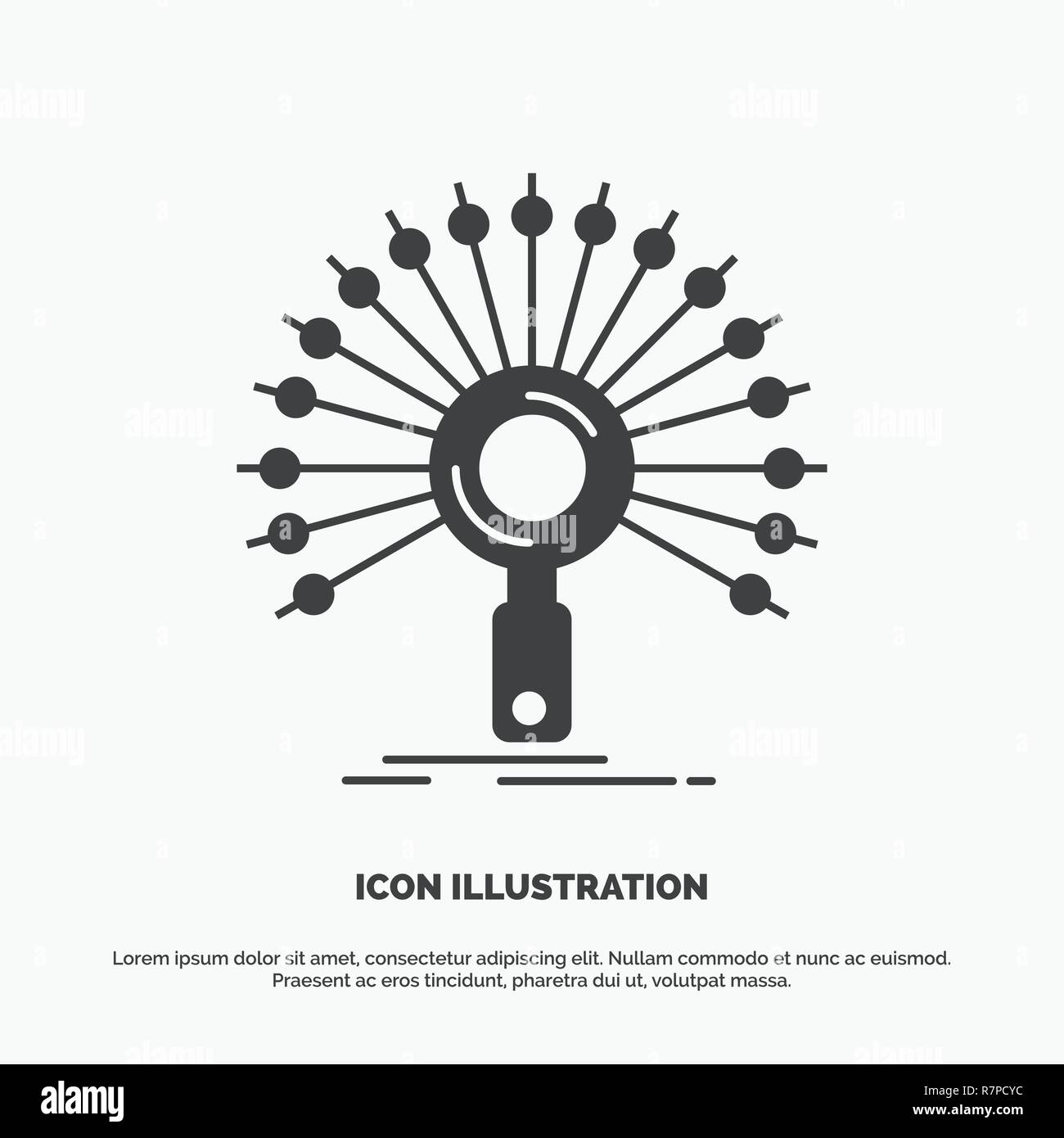 Data Information Informational Network Retrieval Icon Glyph Vector Gray Symbol For Ui And