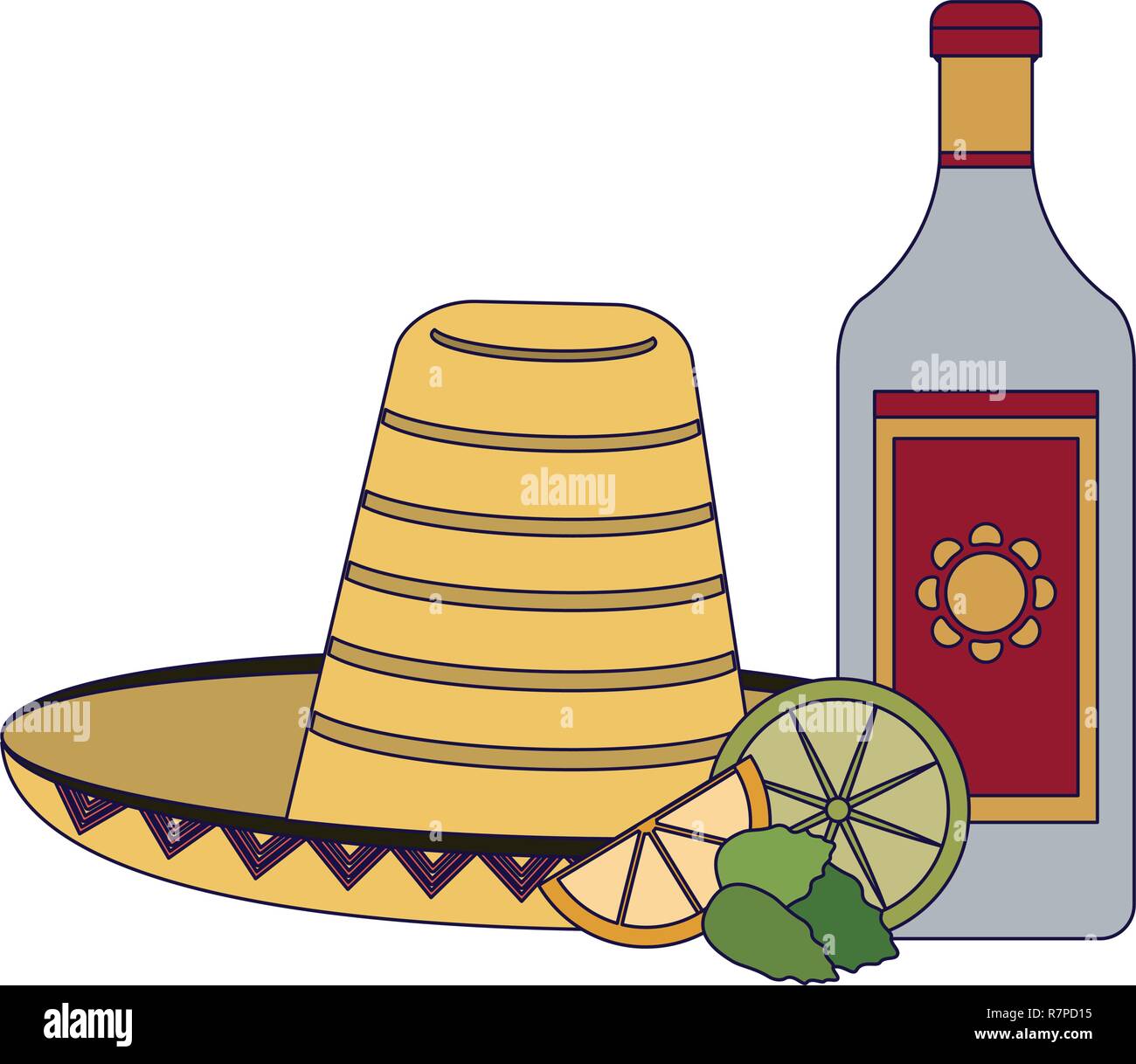 Tequila mexican drink Stock Vector Image & Art - Alamy