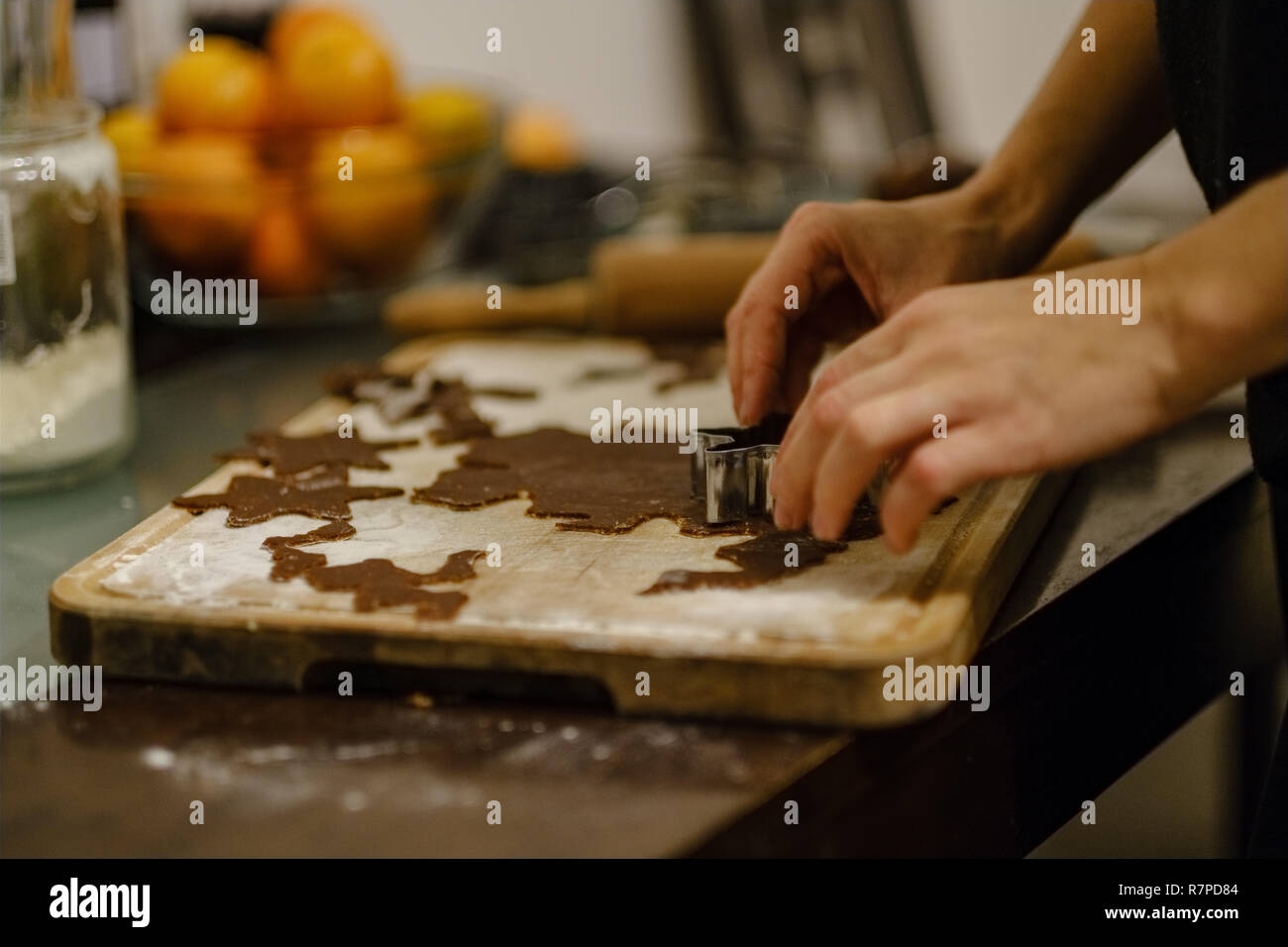 Cutting dough sheet shapes hi-res stock photography and images - Alamy