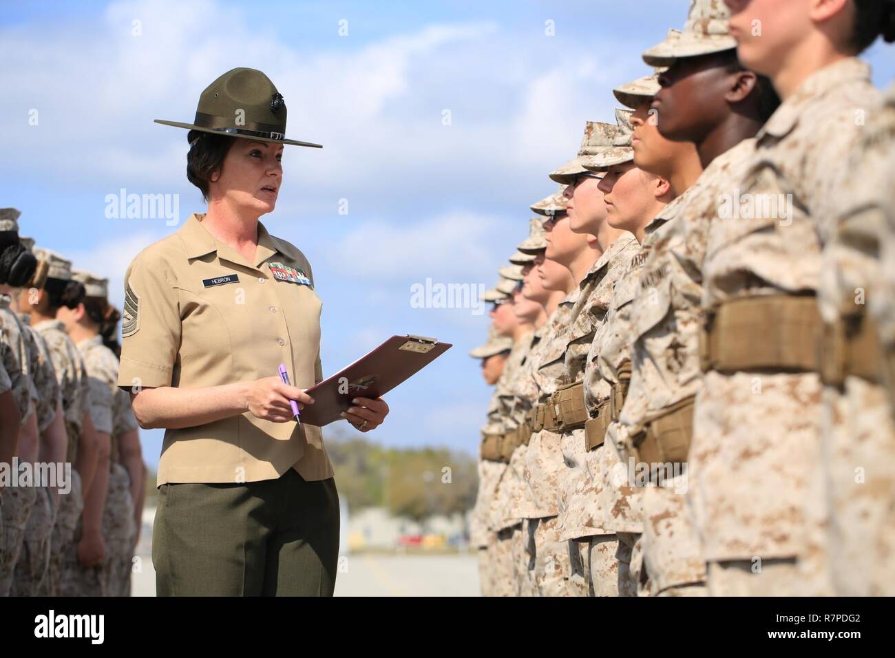 U S Marine Corps Gunnery Sgt Tifanni Hebron Drill Master 4th