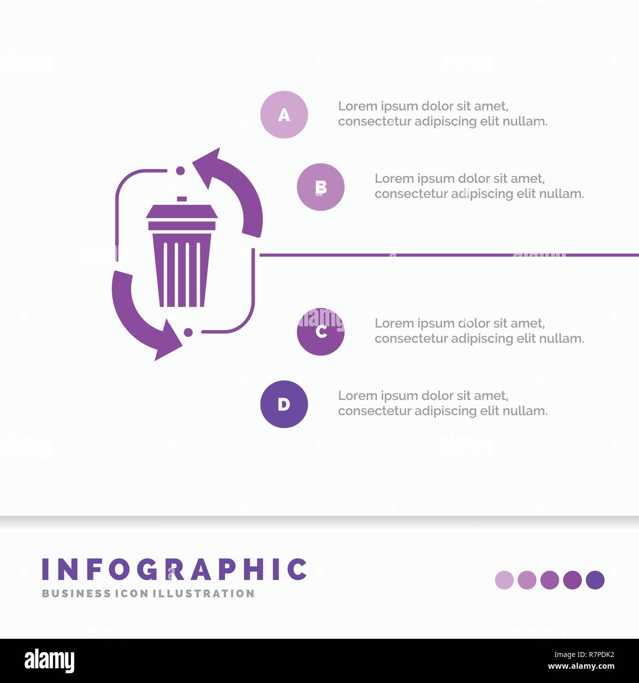 Rubbish container plastic waste infographic hi-res stock photography ...