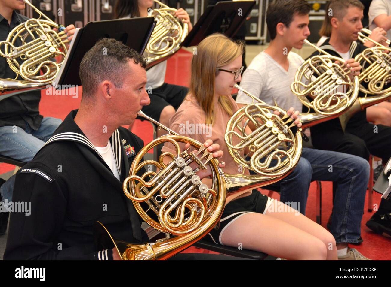 Band conductor students hi-res stock photography and images - Alamy