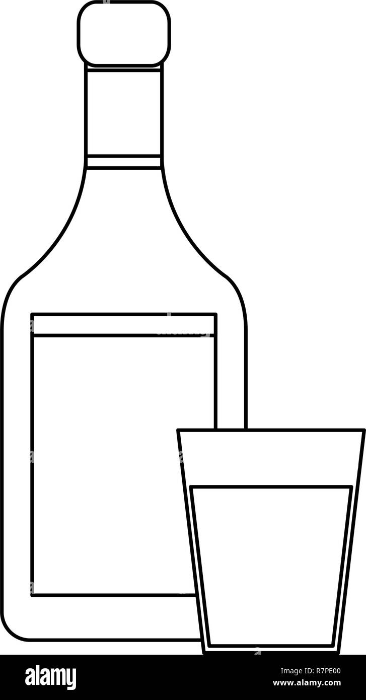 Shot drinks in bar Stock Vector Images - Alamy