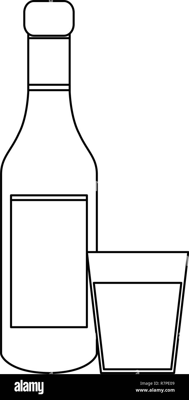 Shot drinks in bar Stock Vector Images - Alamy