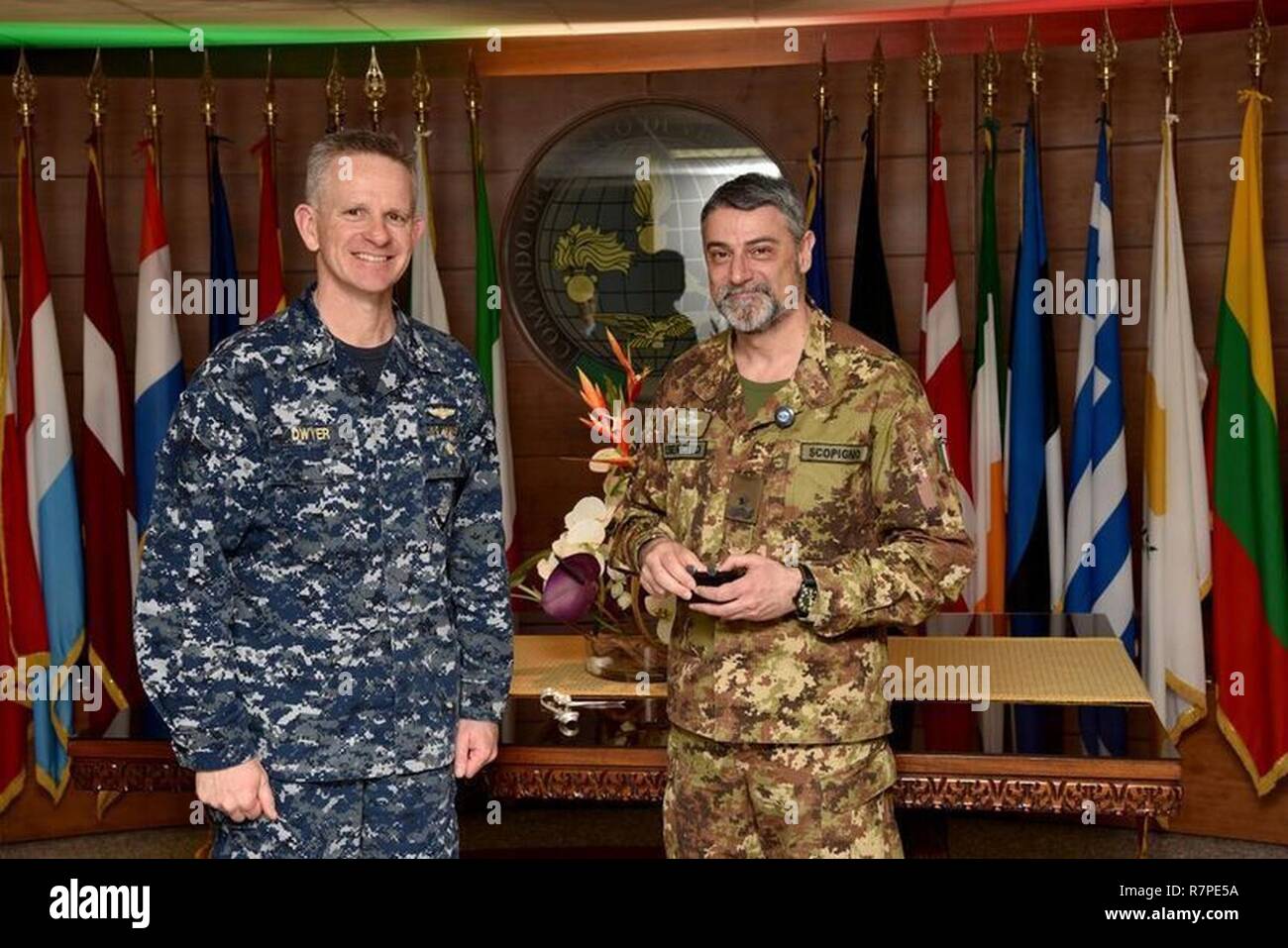 ROME (March 21, 2017) Capt. Daniel Dwyer, chief of staff, U.S. 6th ...