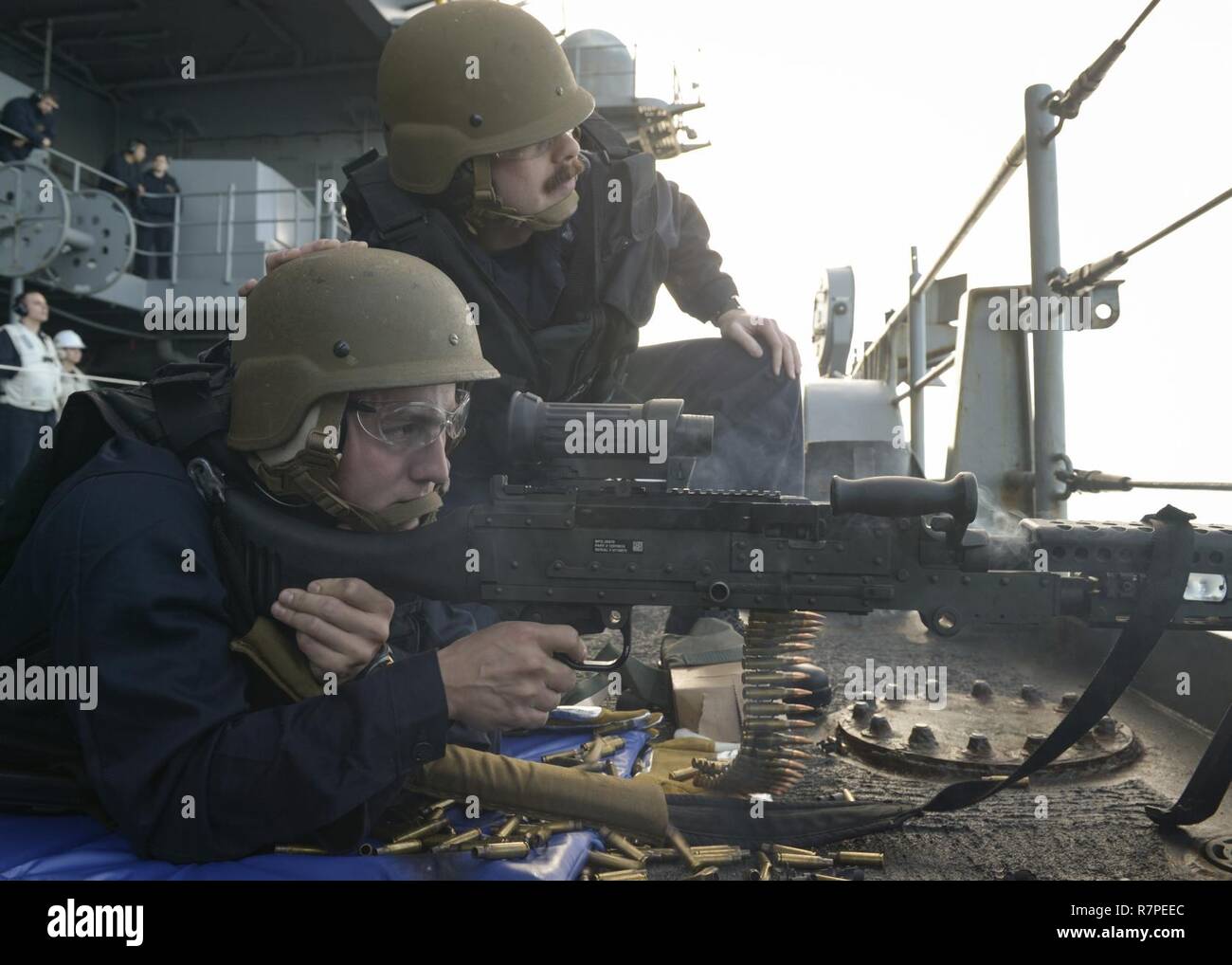 PACIFIC OCEAN (March 20, 2017) Master-at-Arms 2nd Class Cole Huckeby, a ...