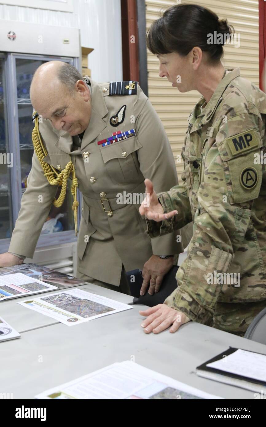 U.S. Army Lt. Col. Ann Sampson, the laboratory officer in charge of the ...