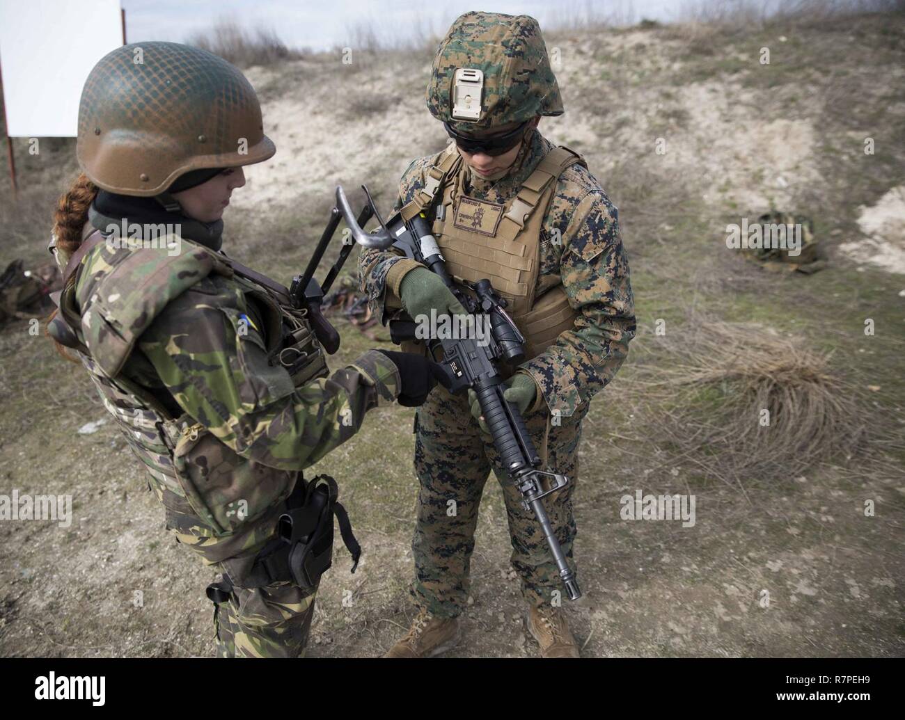 U.S. Marines, assigned to the 24th Marine Expeditionary Unit, Female ...