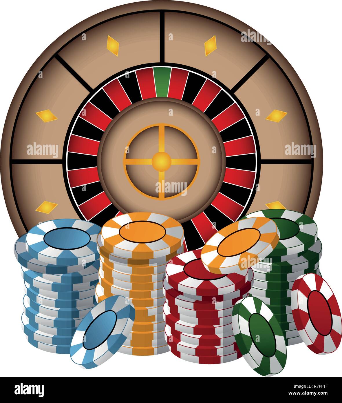 Group playing poker Stock Vector Images - Alamy