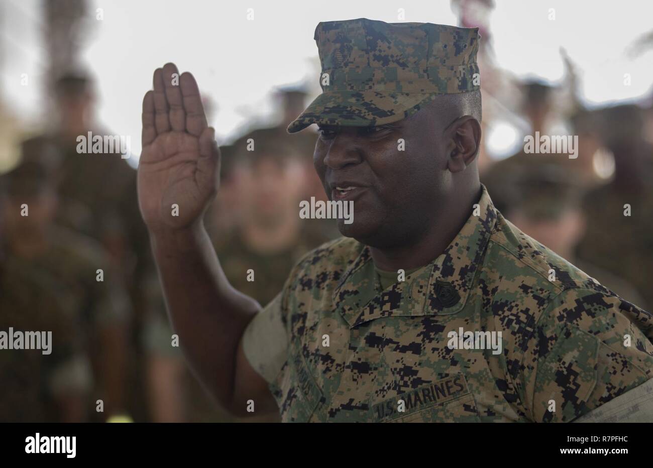 Sgt. Maj. Alfred R. Broadus, Recruiting Station sergeant major, RS ...
