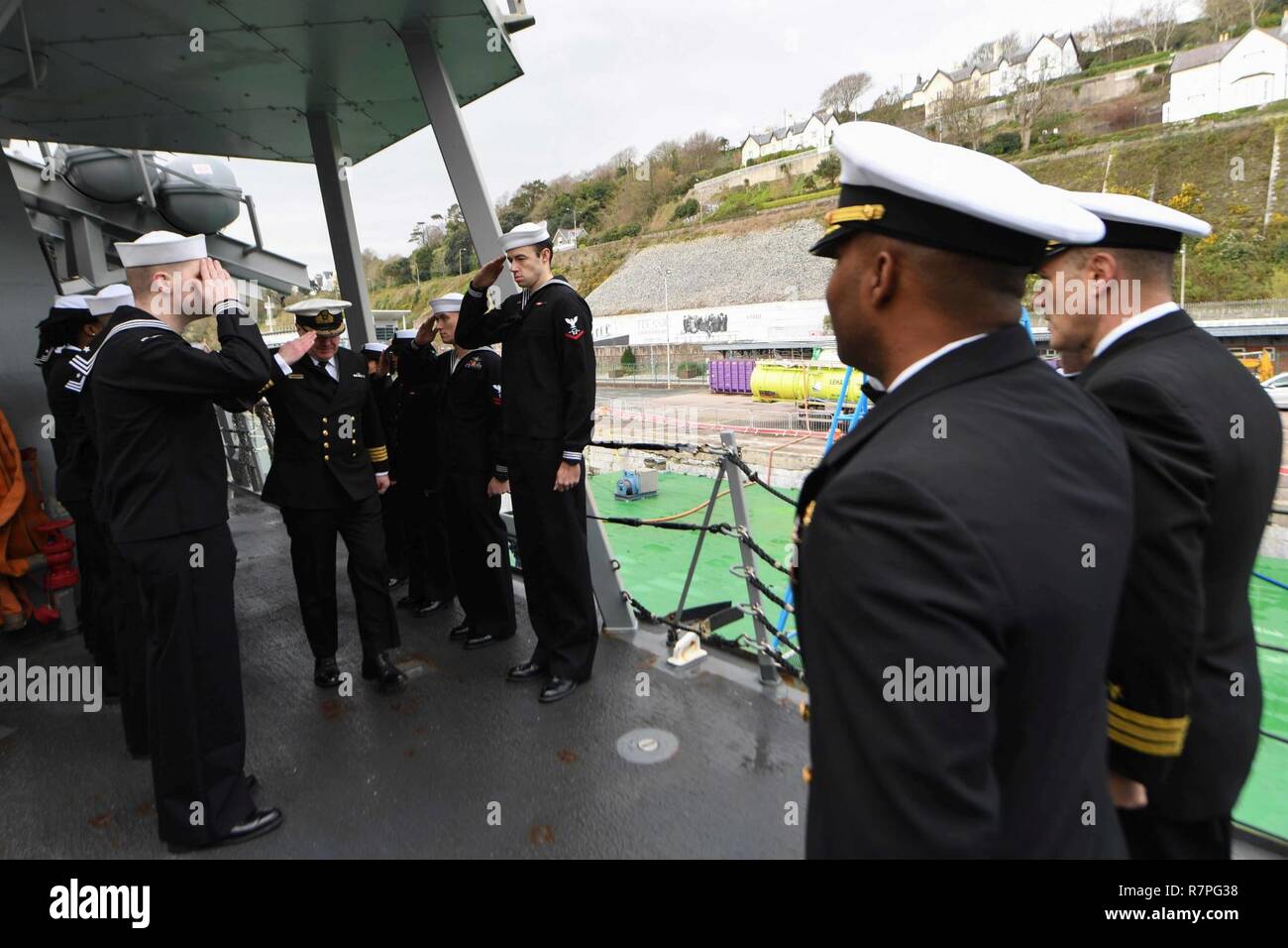 COBH, Ireland (March 22, 2017) - Cmdr. Timothy Moore, commanding ...