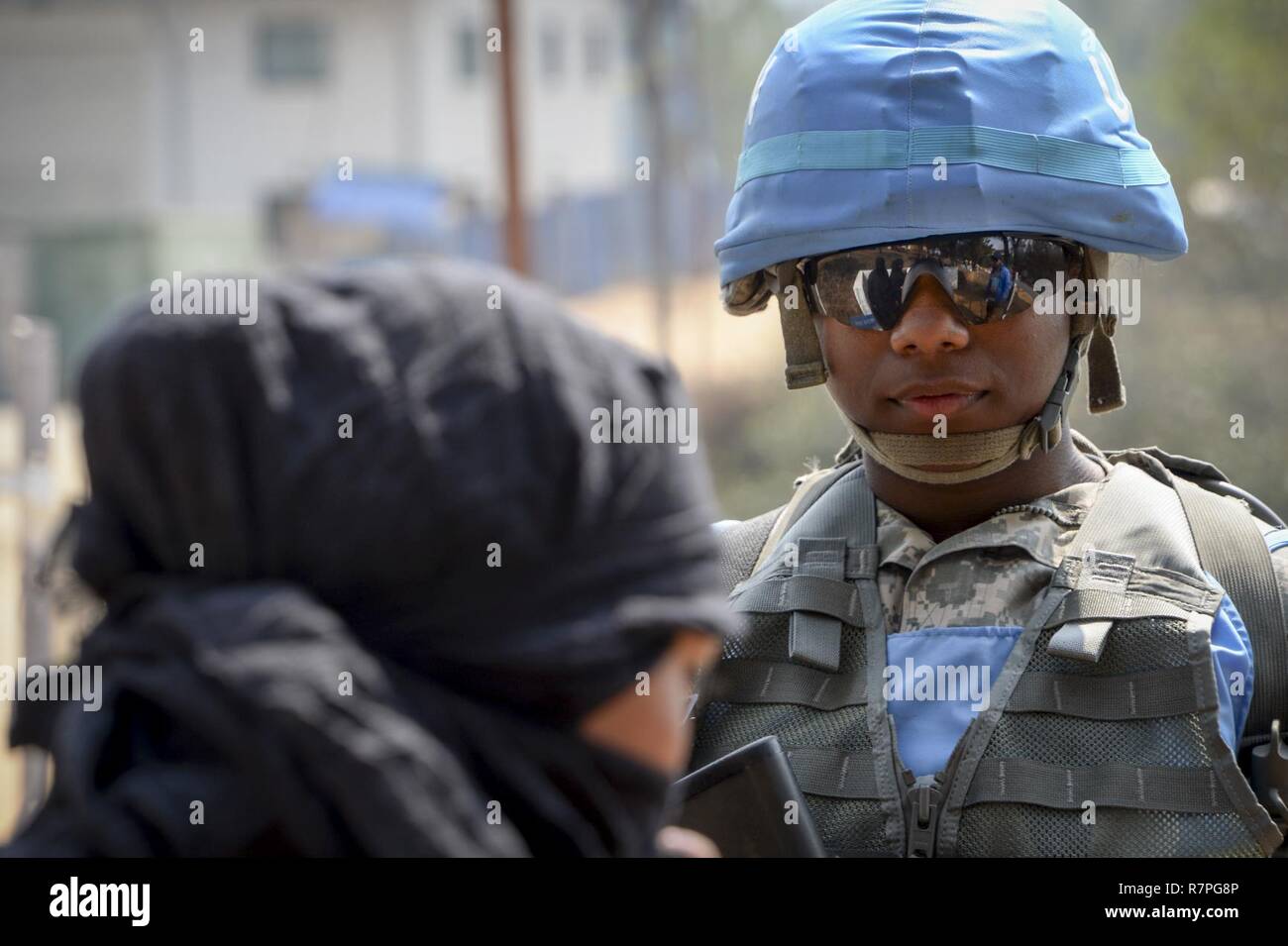 Spc. Zhane Brown a Soldier assigned to the 57th Military Police Company ...