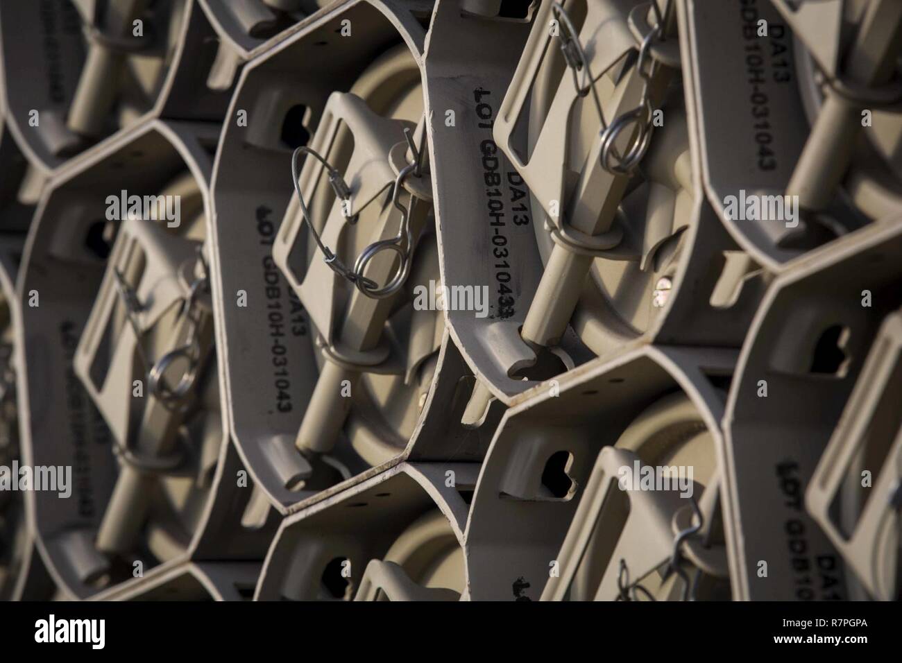 M231 L Module Artillery Charge System charges are stacked and ready to ...