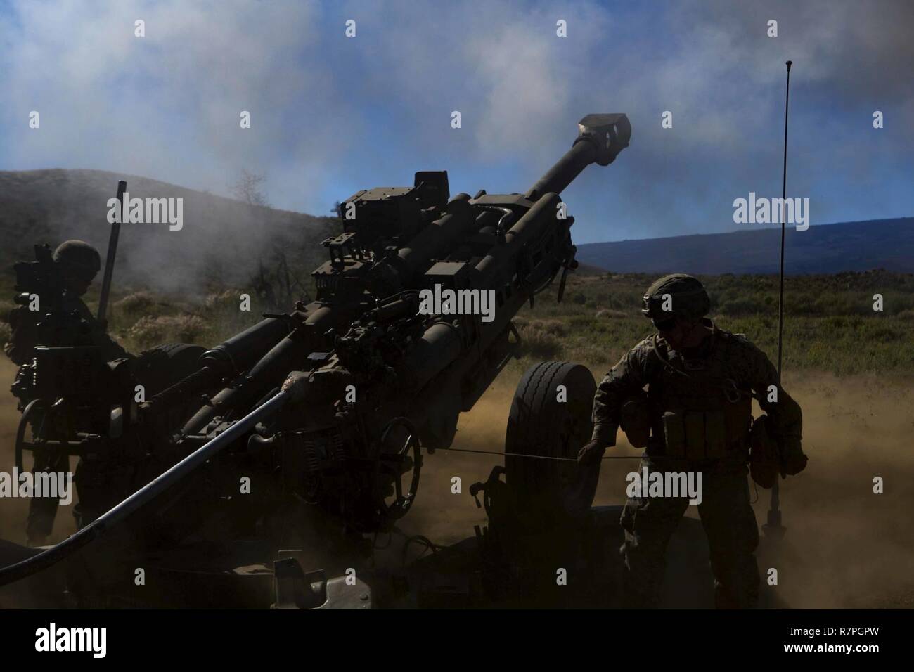 U.S. Marines assigned to Bravo Battery, 1st Battalion, 12th Marine ...