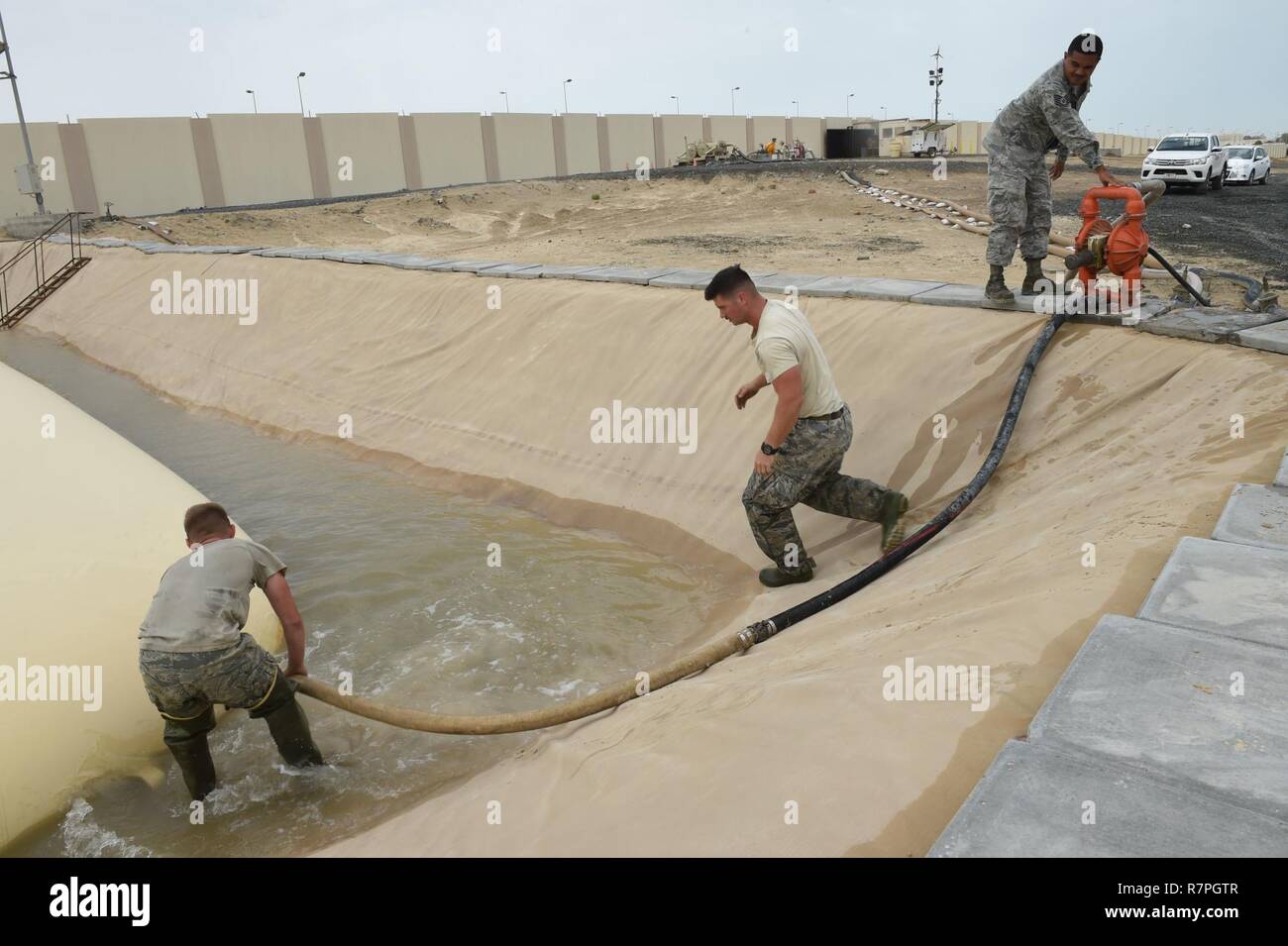 380th Expeditionary Mission Support Group members with the Fuels ...