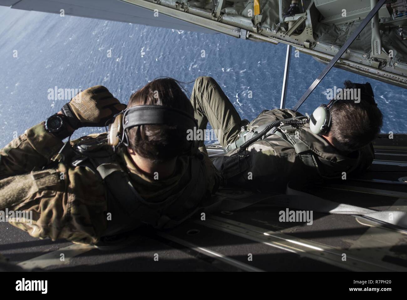 U.S. Air Force Brig. Gen. Barry Cornish, 18th Wing commander, and Tech ...