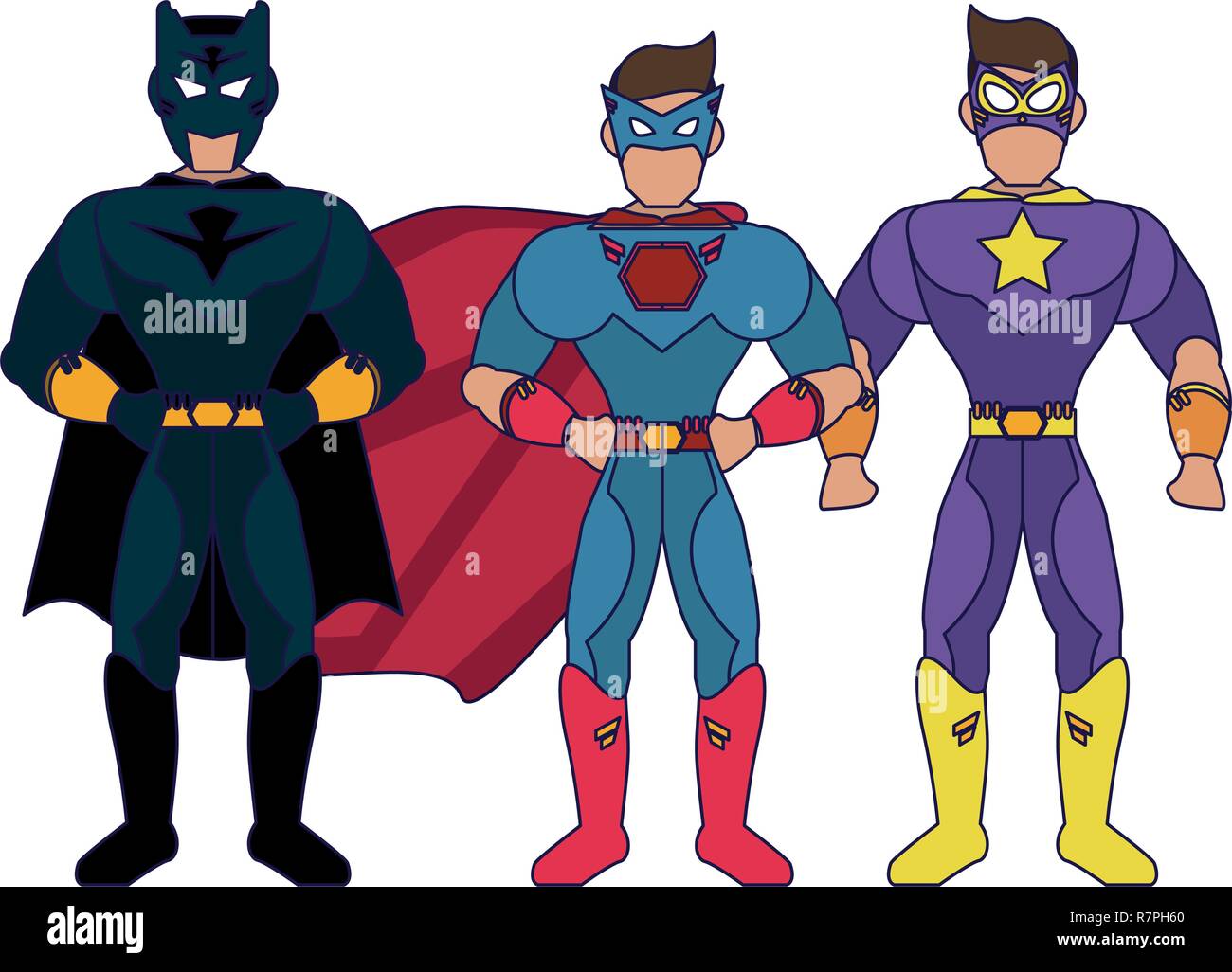 Superheros cartoon Stock Vector Images - Alamy