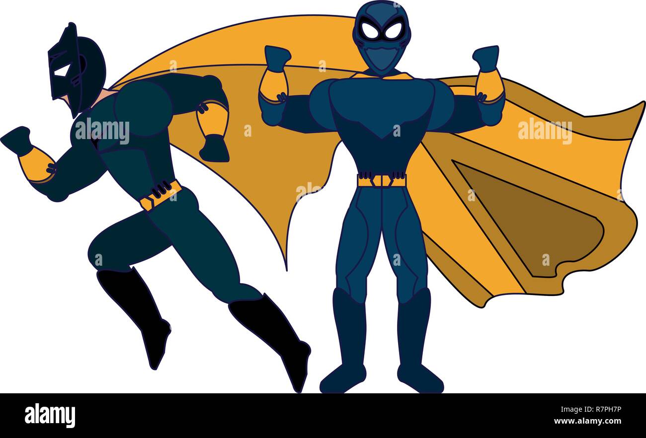 Superhero couple characters Stock Vector Image & Art - Alamy