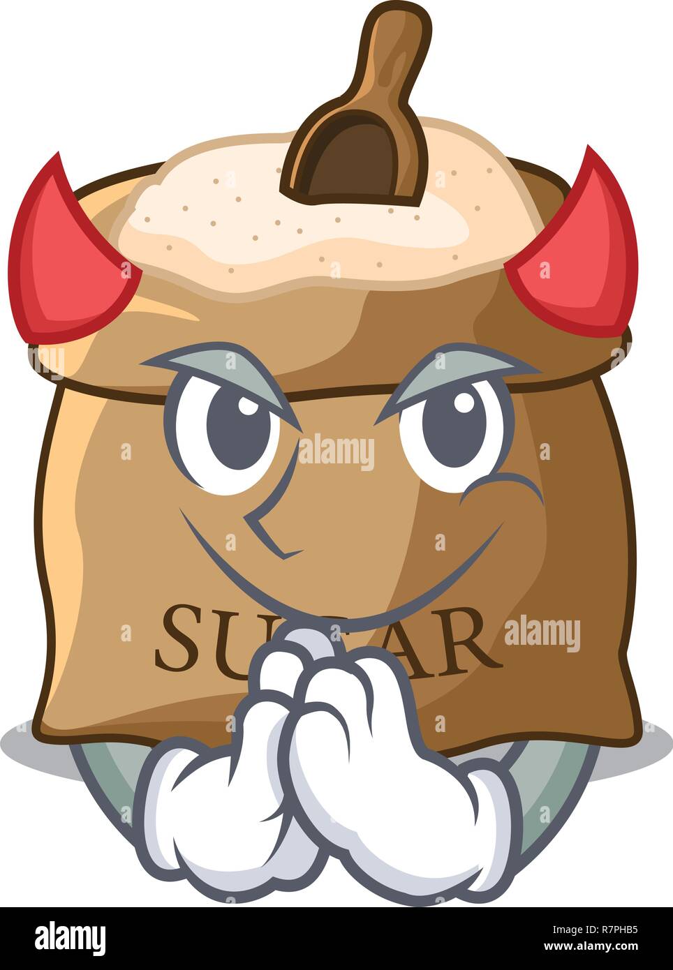 Devil sugar that burlap sack on mascot Stock Vector Image & Art - Alamy