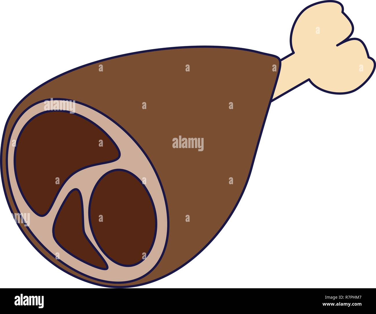 Beef leg food Stock Vector Image & Art - Alamy