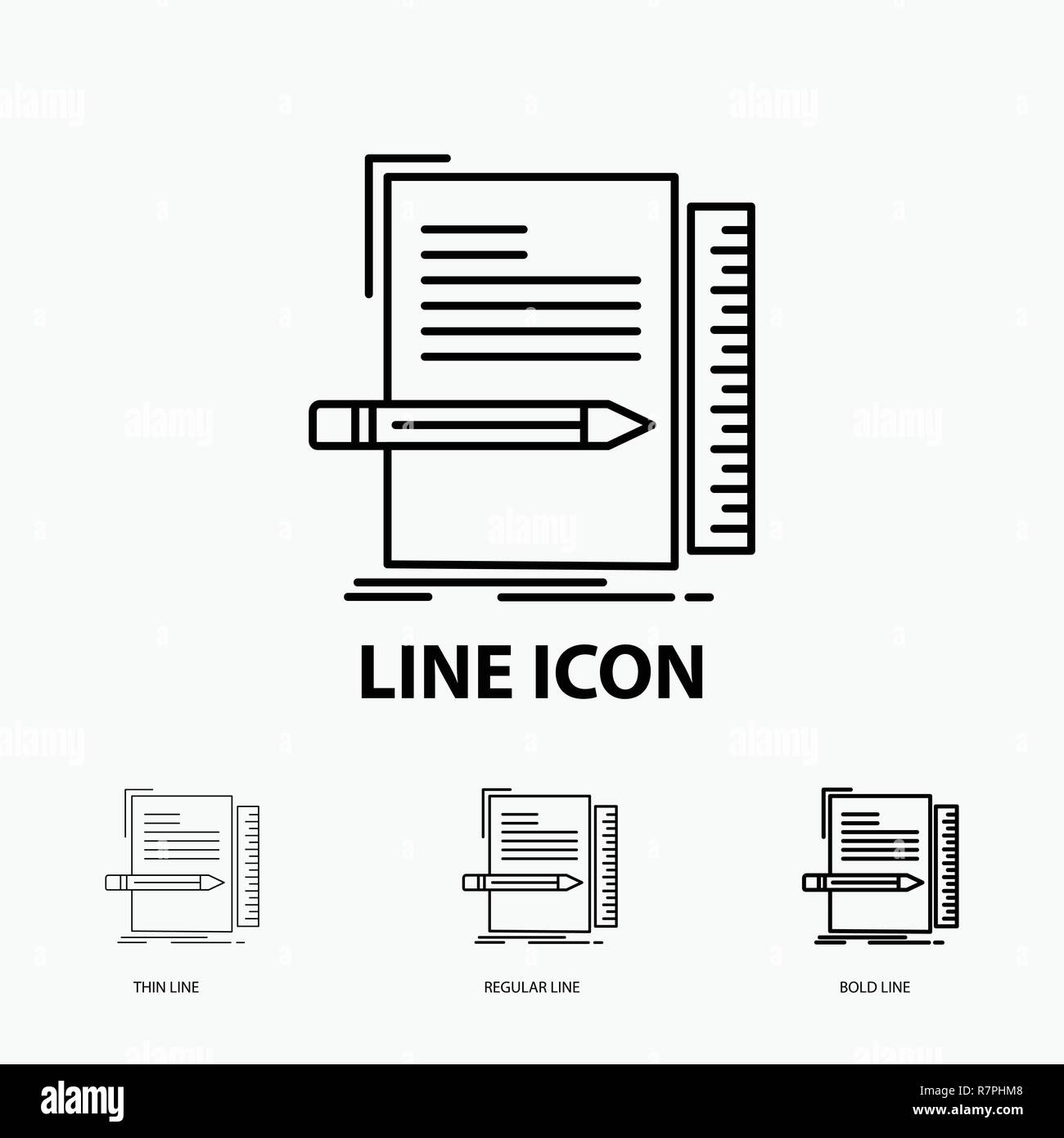 Code Coding File Programming Script Icon In Thin Regular And Bold Line Style Vector