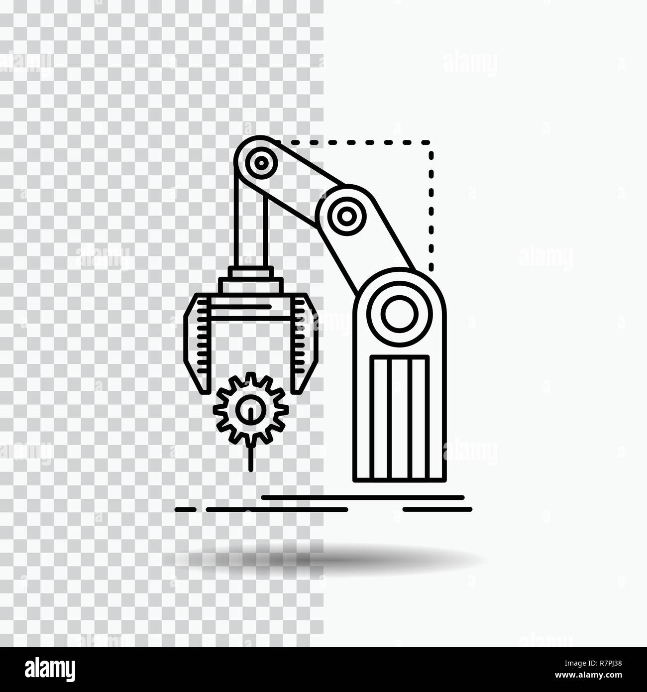 Transparent robotic arm Stock Vector Images - Alamy