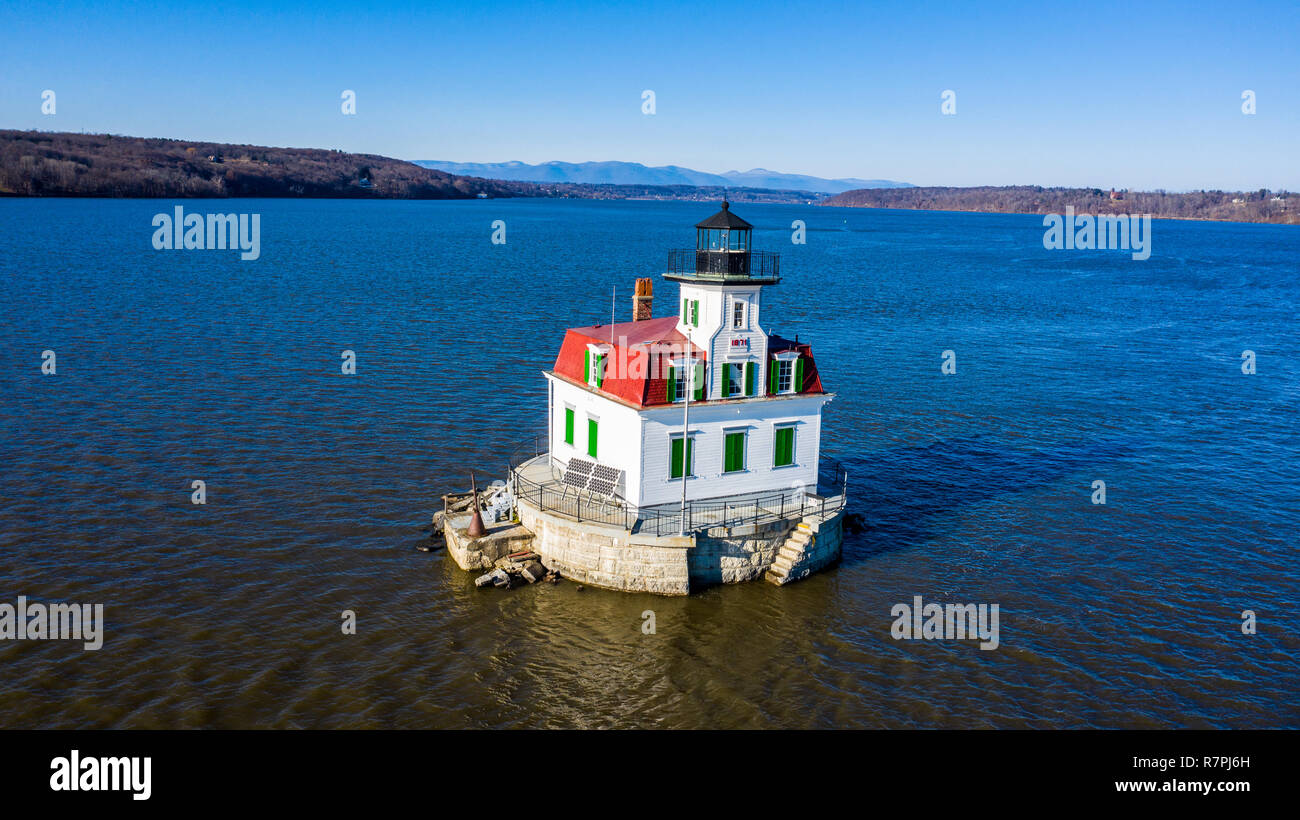 Esopus Meadows Light, also known as Esopus Light or Middle Hudson River ...