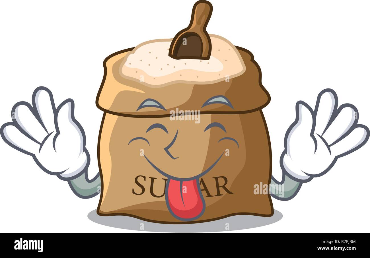 Tongue out sugar in bowl isolated on cartoon Stock Vector Image & Art ...