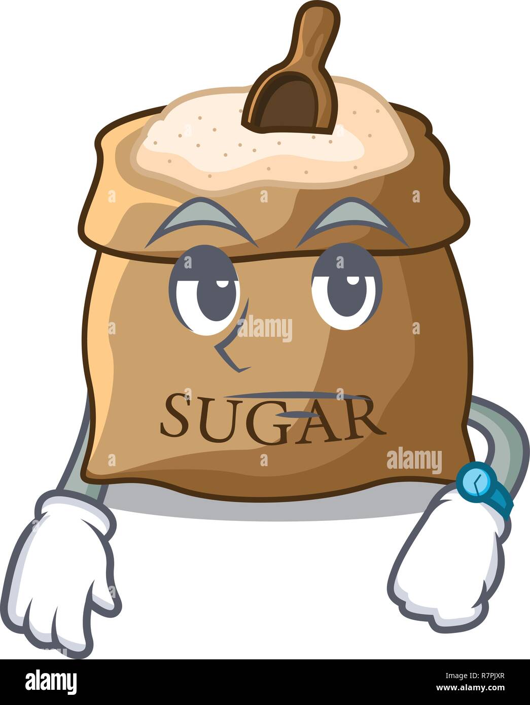 Waiting sugar in bowl isolated on cartoon Stock Vector Image & Art - Alamy