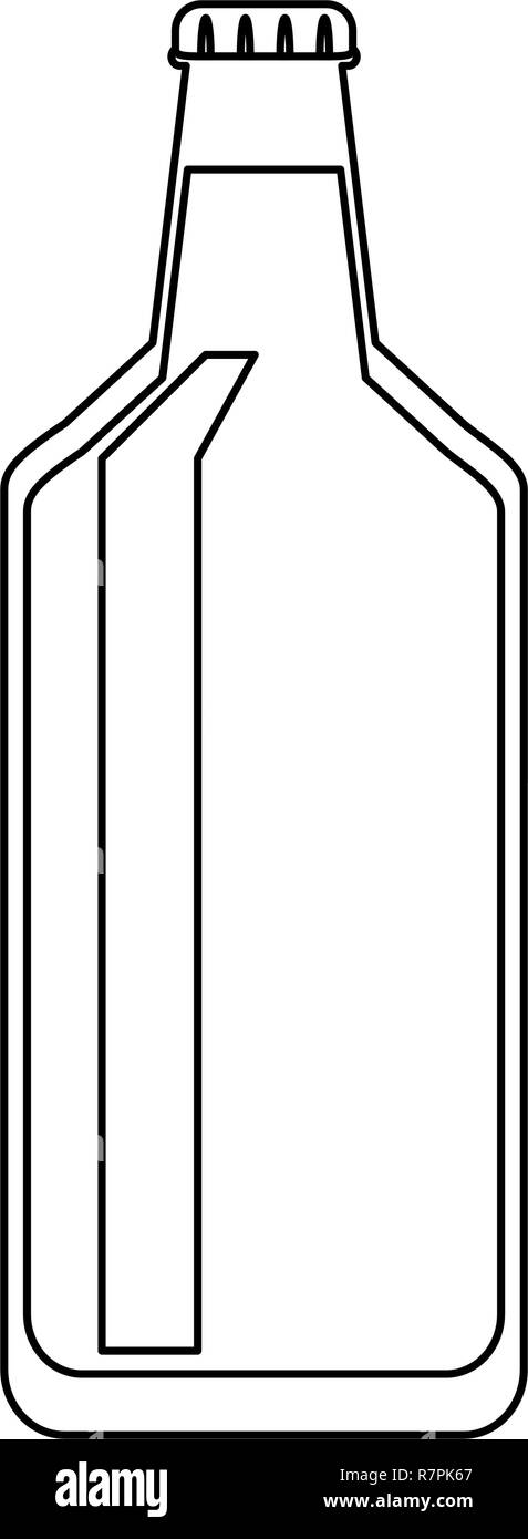 Cartoon bottle of milk Black and White Stock Photos & Images - Alamy