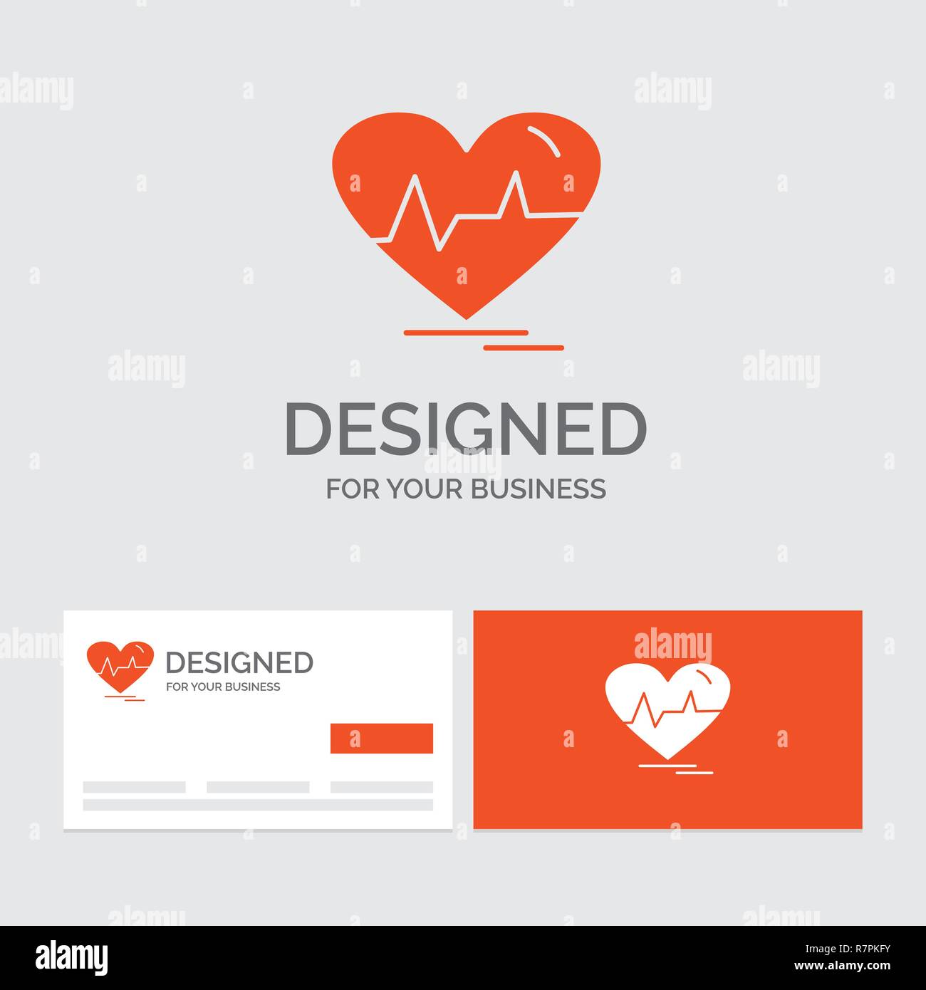 Ecg business logo hi-res stock photography and images - Alamy