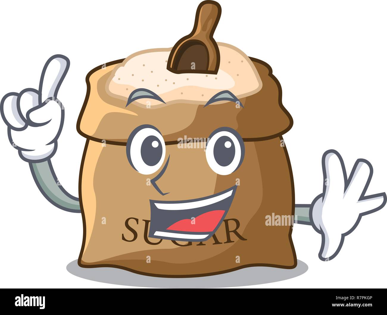 Finger sugar in bowl isolated on cartoon Stock Vector Image & Art - Alamy