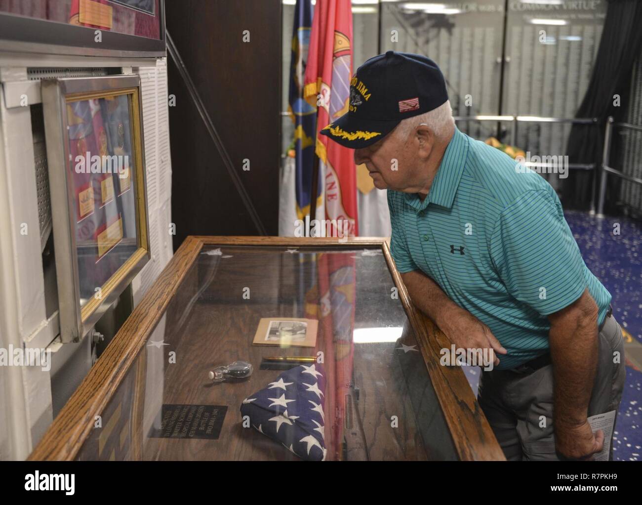 MAYPORT, Fla. (March 24, 2017) Retired Capt. John Meserve looks at ...