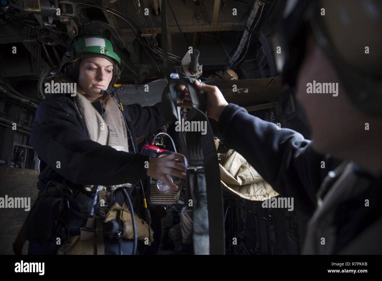 MEDITERRANEAN SEA (March 23, 2017) Lt. Kathryn Miller, attached to ...