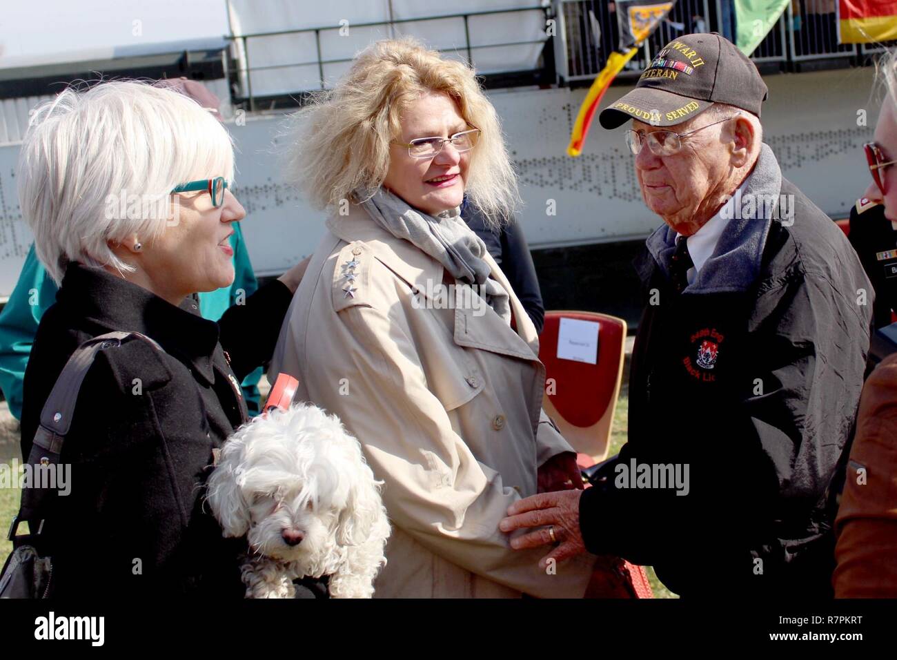 Helen Patton, left, the granddaughter of U.S. Army Gen. George Patton ...