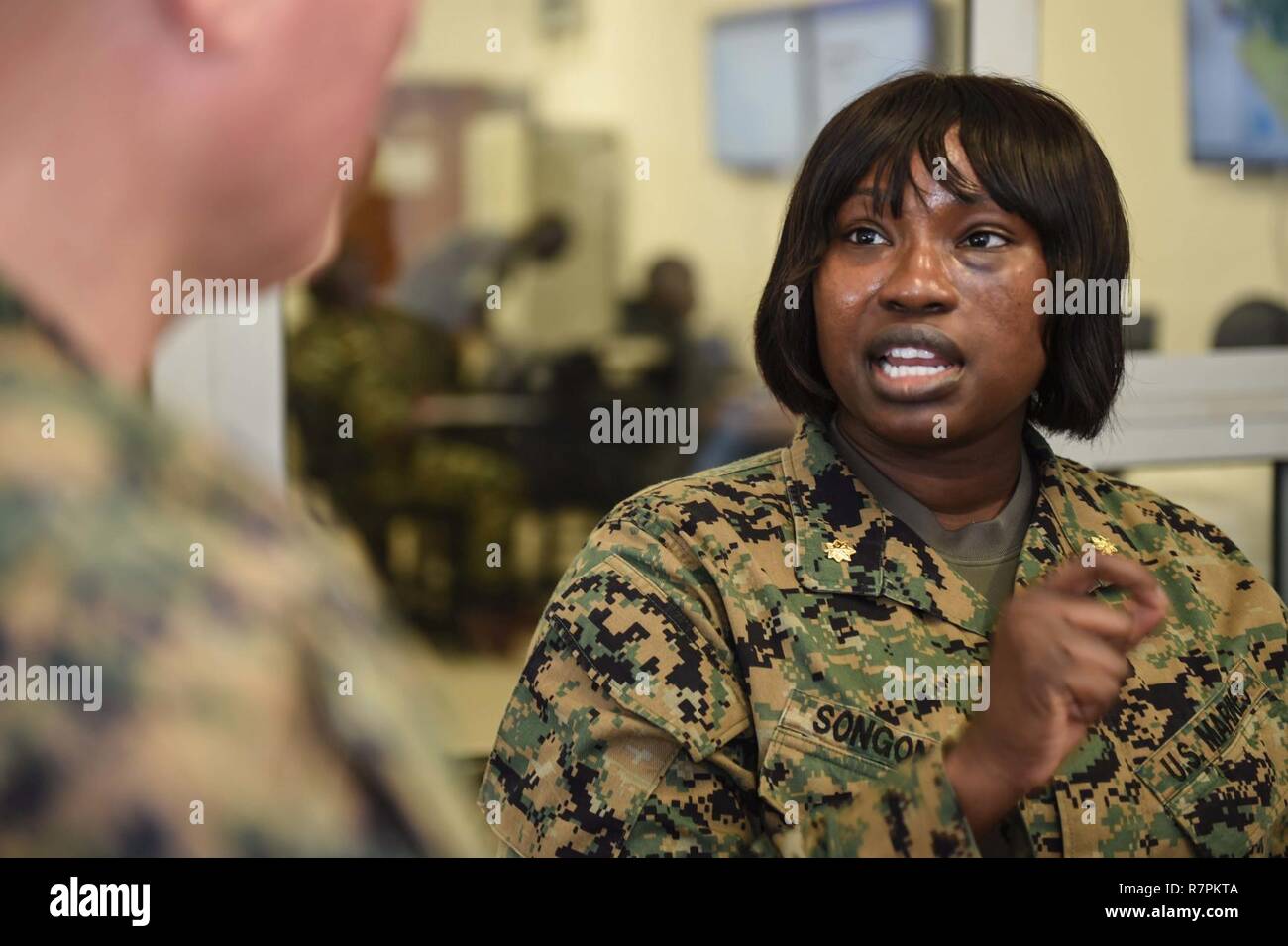 DOUALA, Cameroon (March 27, 2017) U.S. Marine Corps Maj. Tamie ...