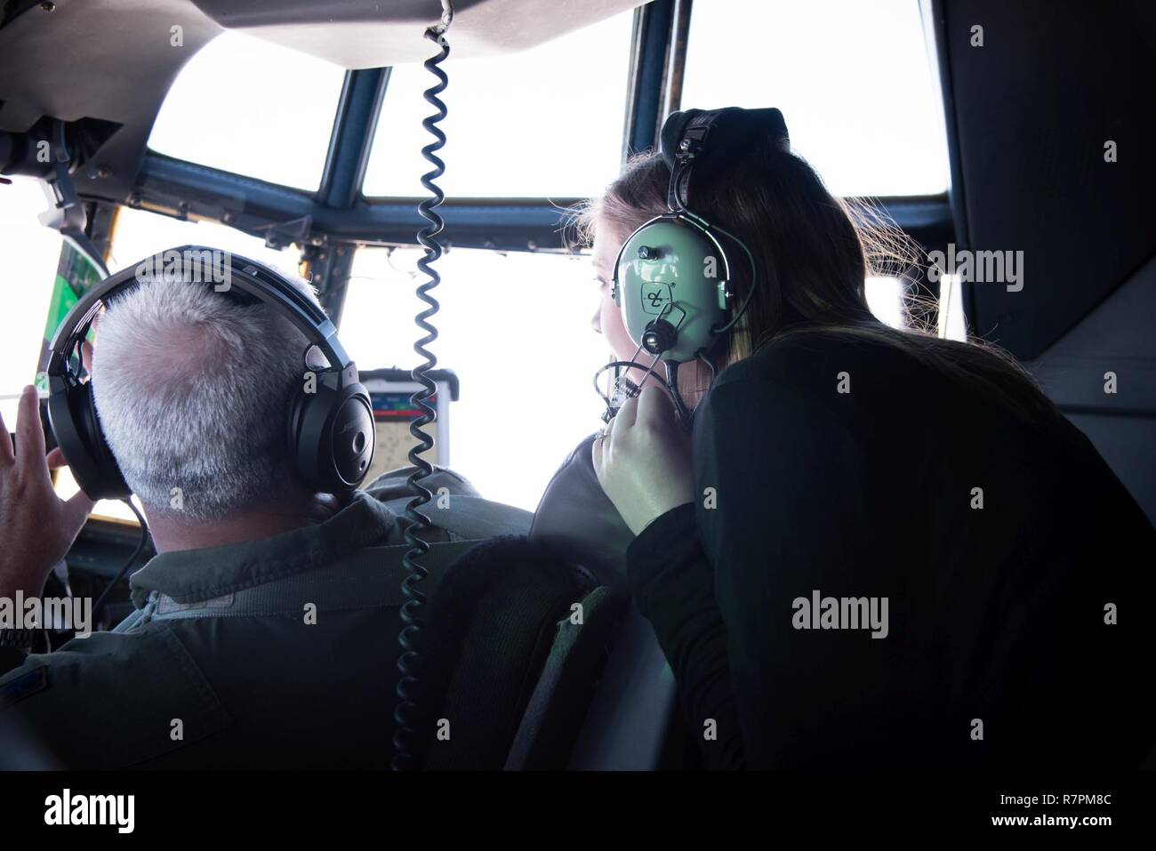 Lt. Col. Shane Devlin, 53rd Weather Reconnaissance Squadron pilot ...