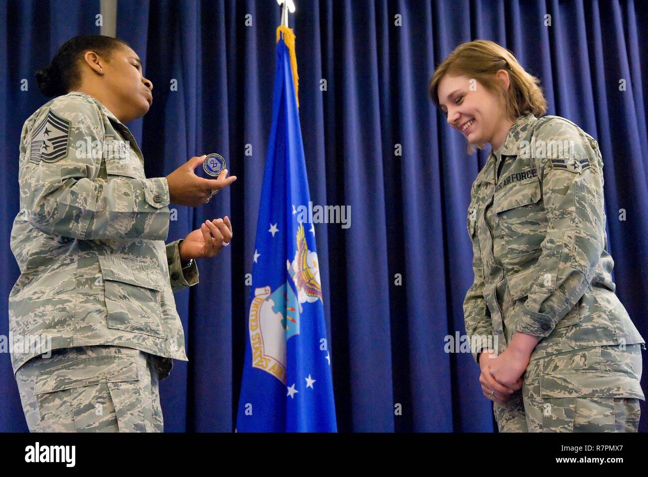 Chief Master Sgt. Shelina Frey, command chief for Air Mobility Command ...