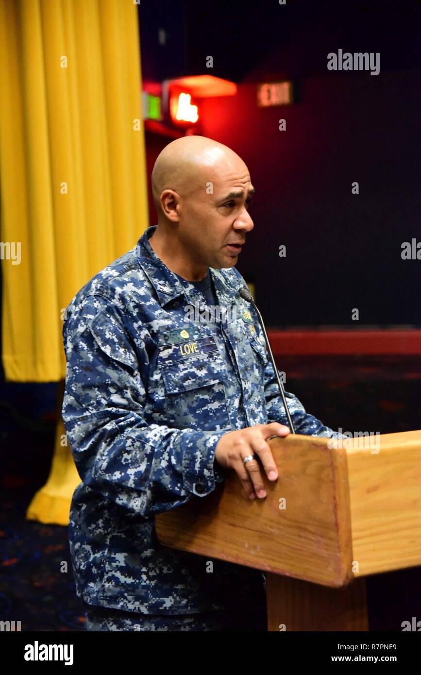 SAN DIEGO (March 28, 2017) Capt. Roy Love, commanding officer of Naval ...