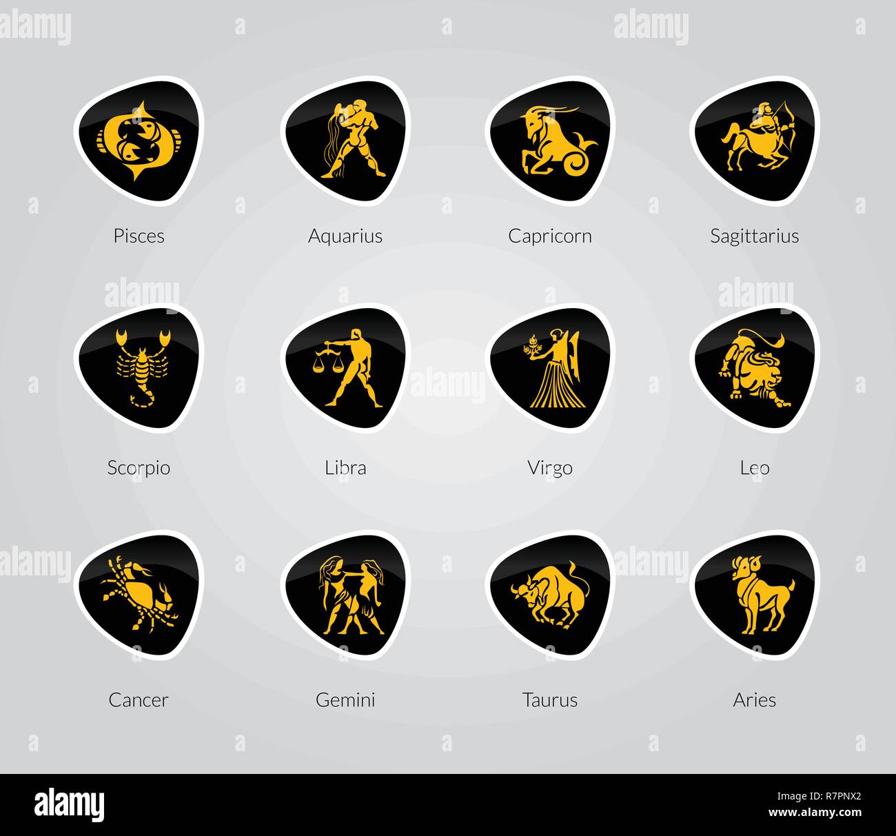 Golden scorpio astrology symbol Stock Vector Images - Alamy