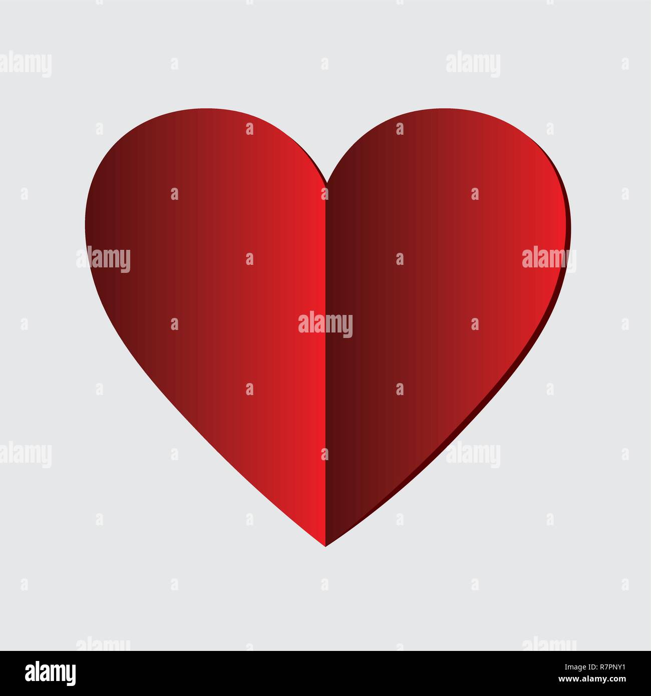 Red Heart vector illustration Stock Vector Image & Art - Alamy