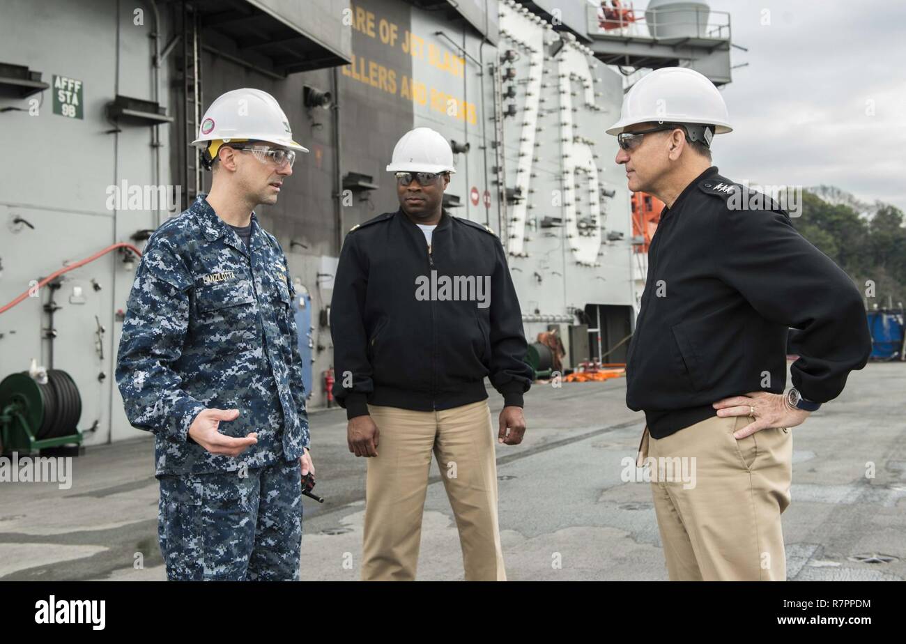 YOKOSUKA, Japan (March 23, 2017) Vice Adm. Herman A. Shelanski, Naval ...
