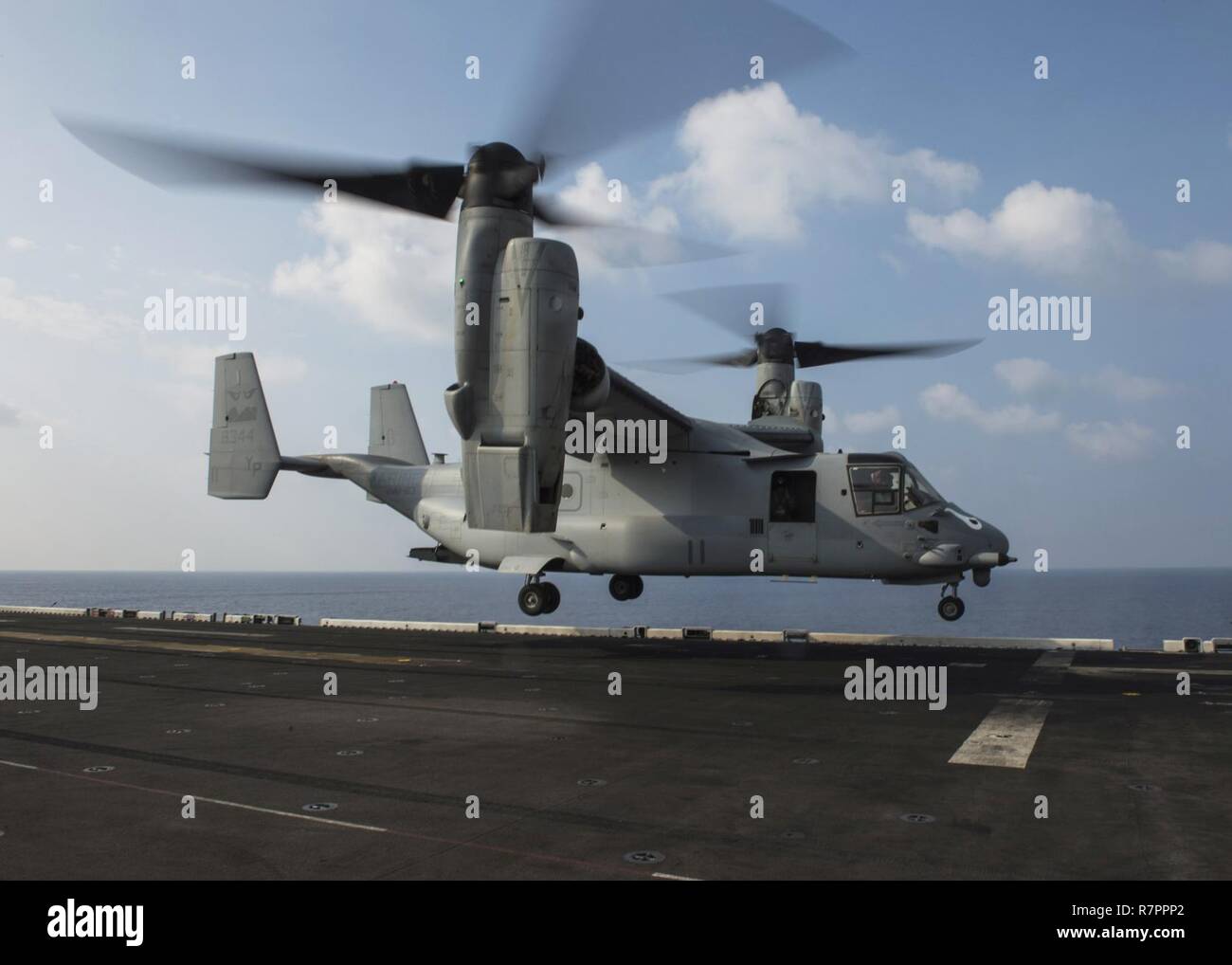 INDIAN OCEAN (March 27, 2017) An MV-22B Osprey, assigned to the Ridge ...