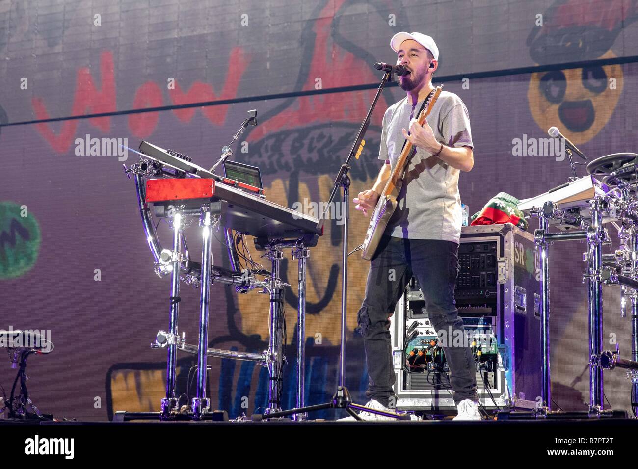 Inglewood, California, USA. 9th Dec, 2018. MIKE SHINODA during the KROQ ...