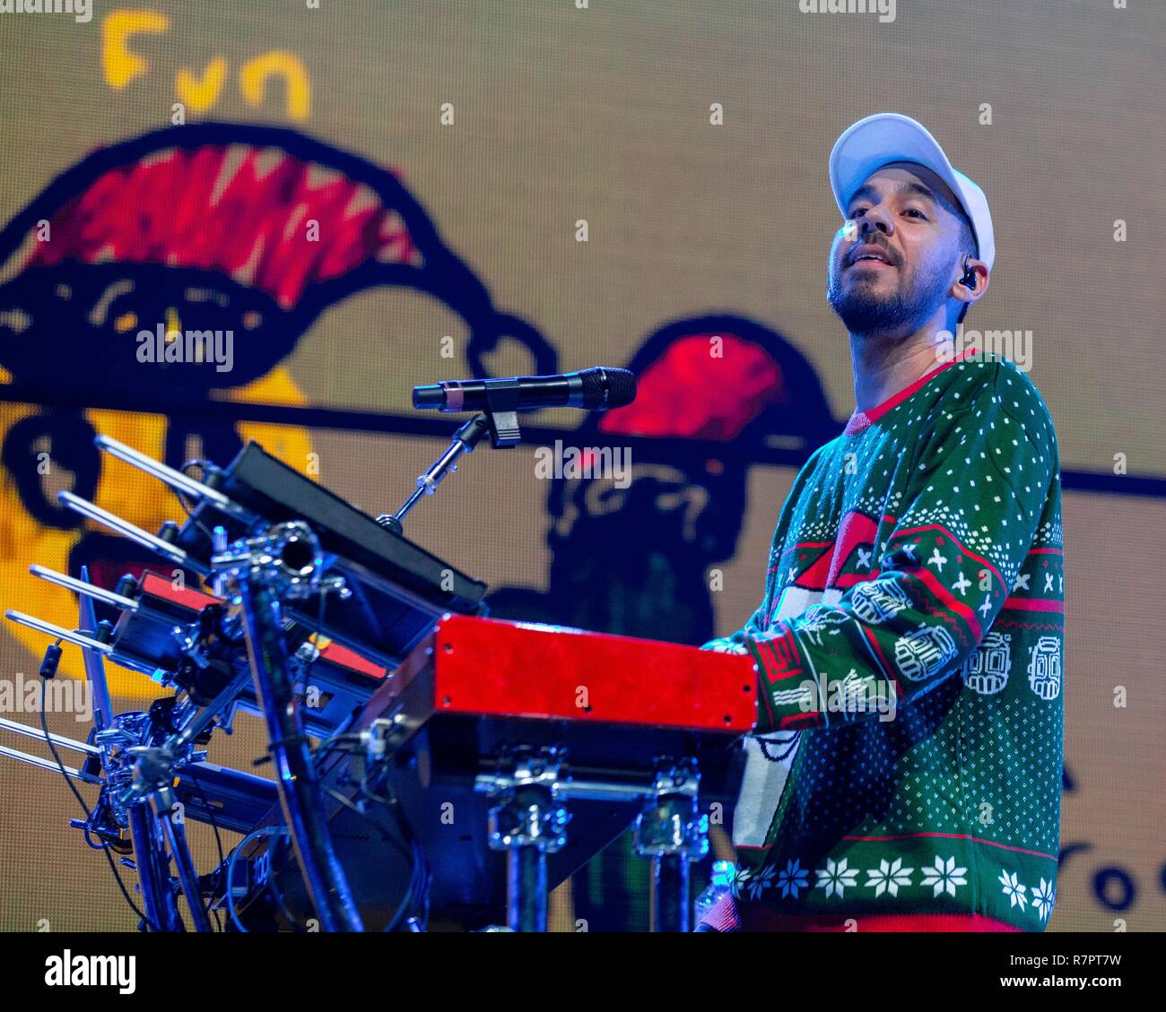 Inglewood, California, USA. 9th Dec, 2018. MIKE SHINODA during the KROQ ...