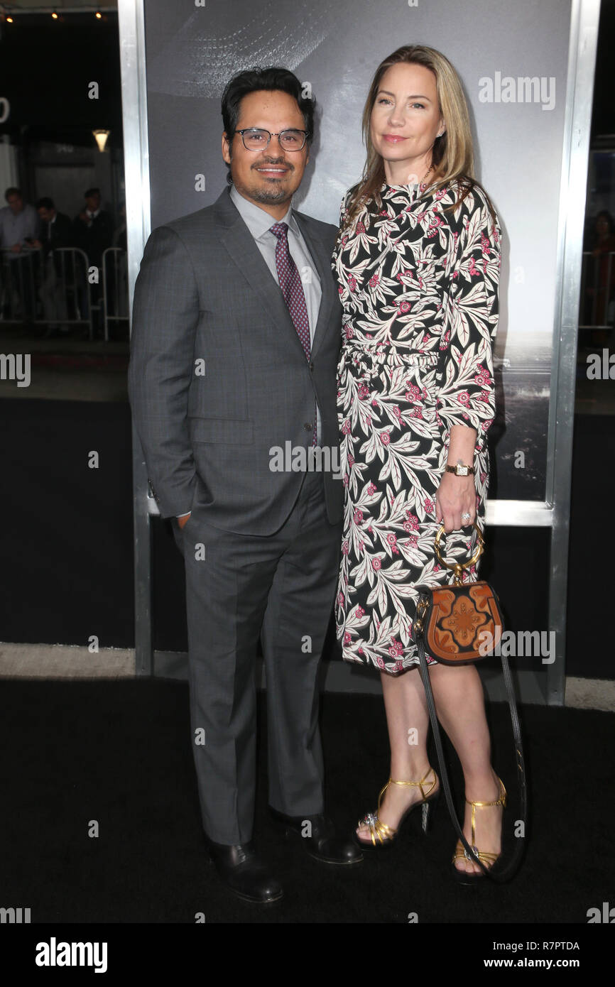 Westwood, California, USA. 10th Dec, 2018. Michael Pe-a and Brie ...