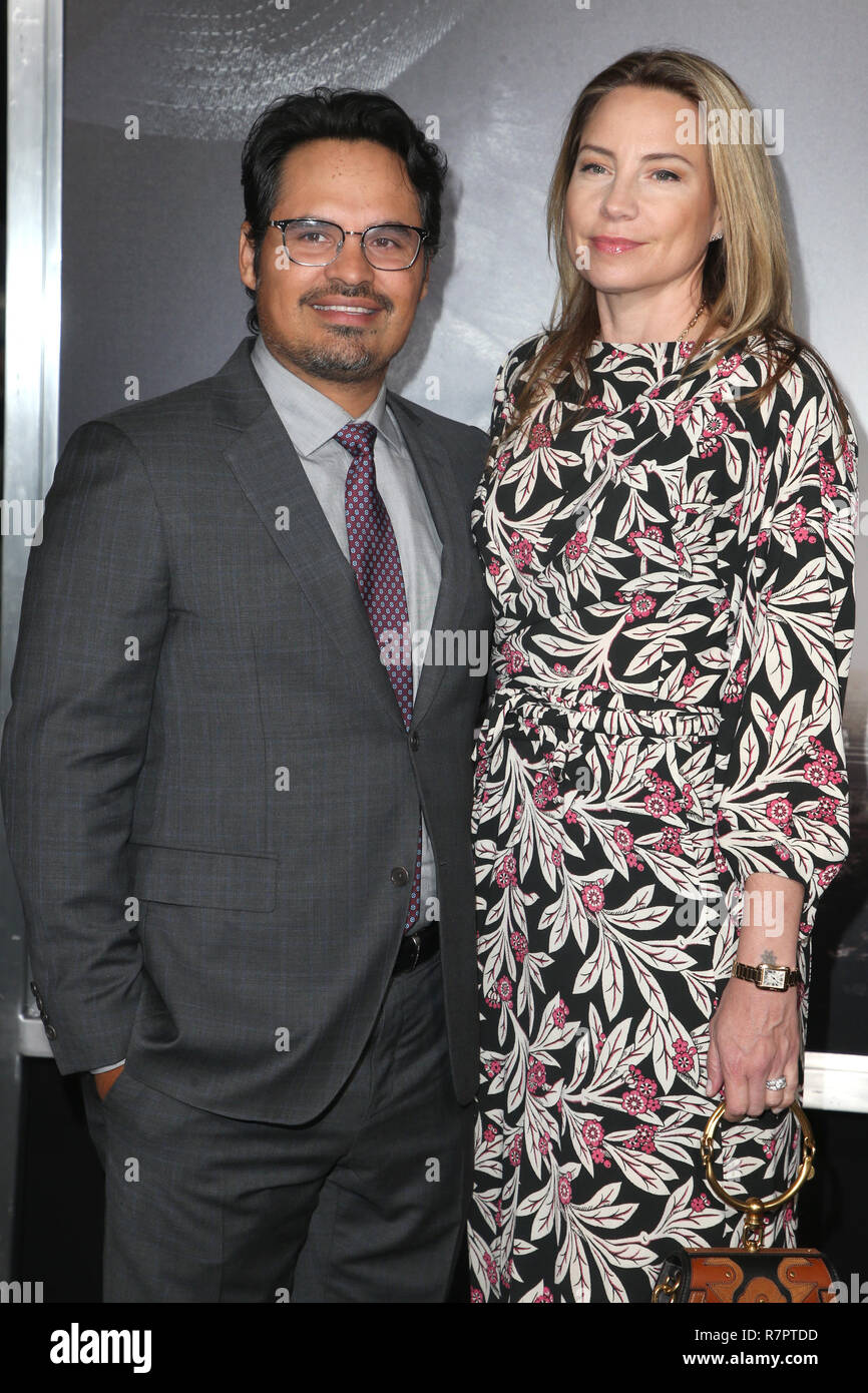 Westwood, California, USA. 10th Dec, 2018. Michael Pe-a and Brie ...