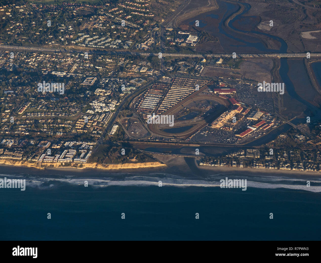 Del mar race track aerial hi-res stock photography and images - Alamy