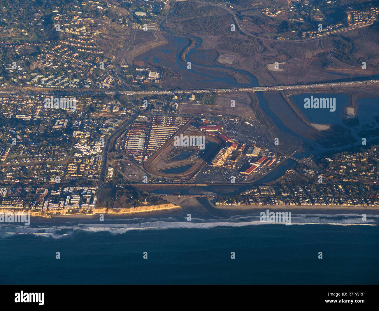 Del mar race track aerial hi-res stock photography and images - Alamy
